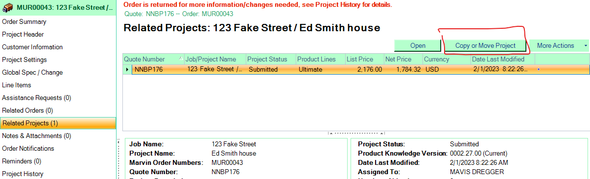 OMS - How to Update, Resubmit, or Cancel a Returned Order