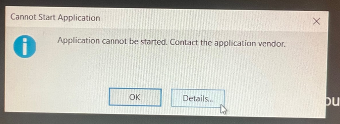 OMS/ClickOnce Issue - Cannot Start Application